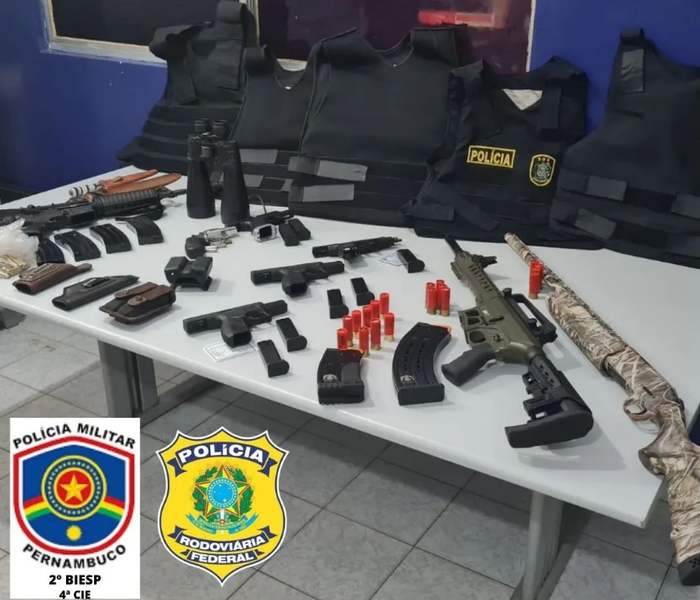 Operação Da Prf Na Br 428 Resulta Em Apreensão De Armas Munições E